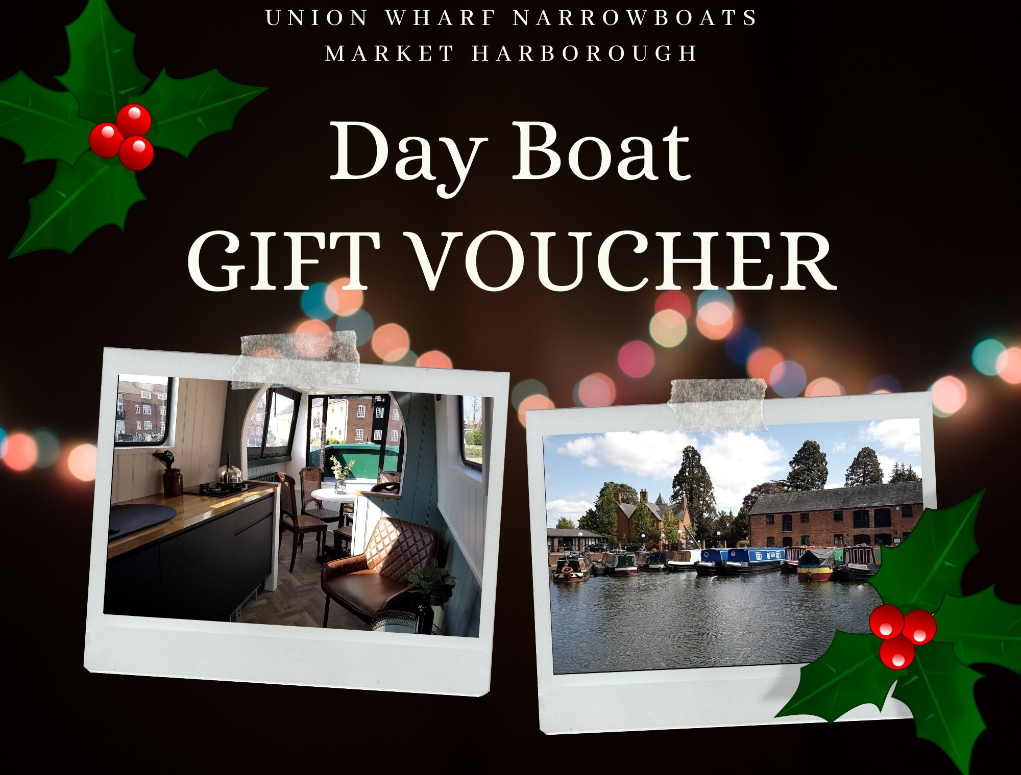 Gift a great experience for Christmas - canal day boat vouchers ...